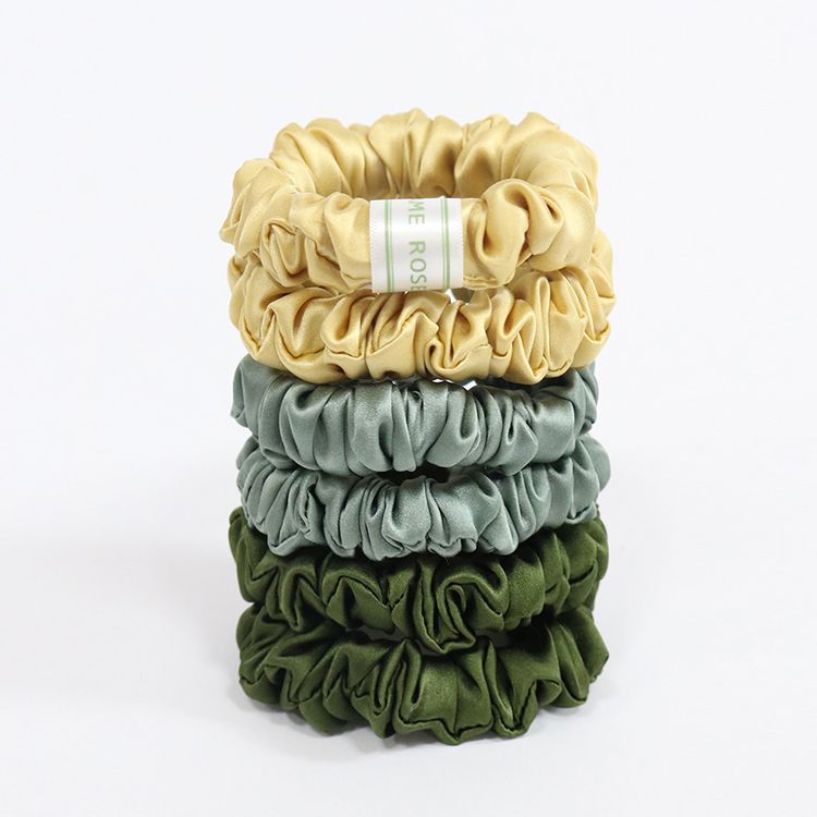 Classic Silk Small Scrunchies Sets (6pcs)
