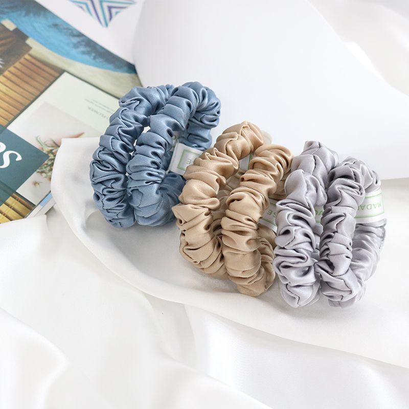 Classic Silk Small Scrunchies Sets (6pcs)