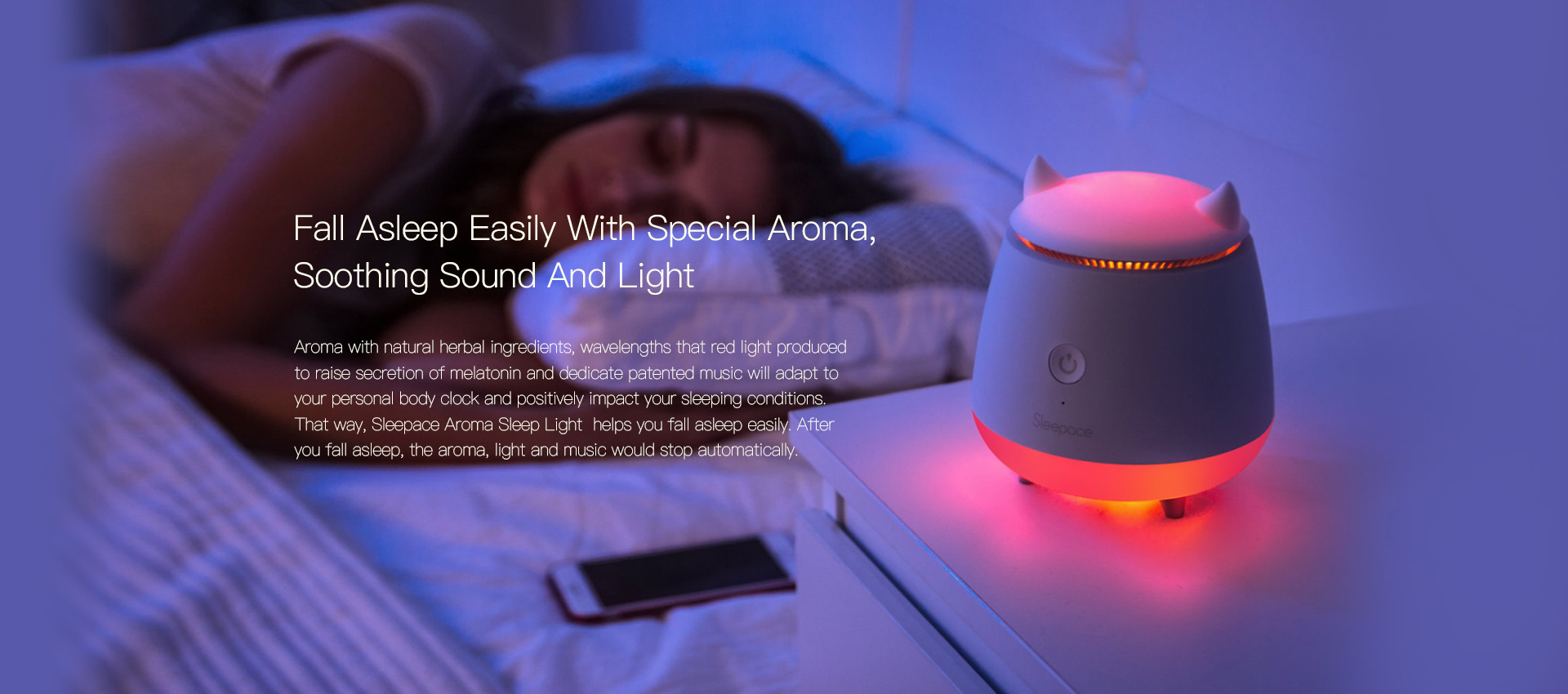 Aroma sleep light, smart music sleep light