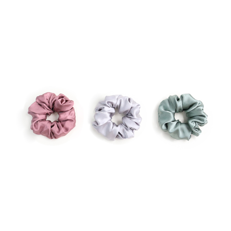 Classic Silk Big Scrunchie Sets (3pcs)