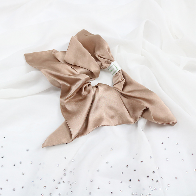 Classic Silk Square Scrunchie