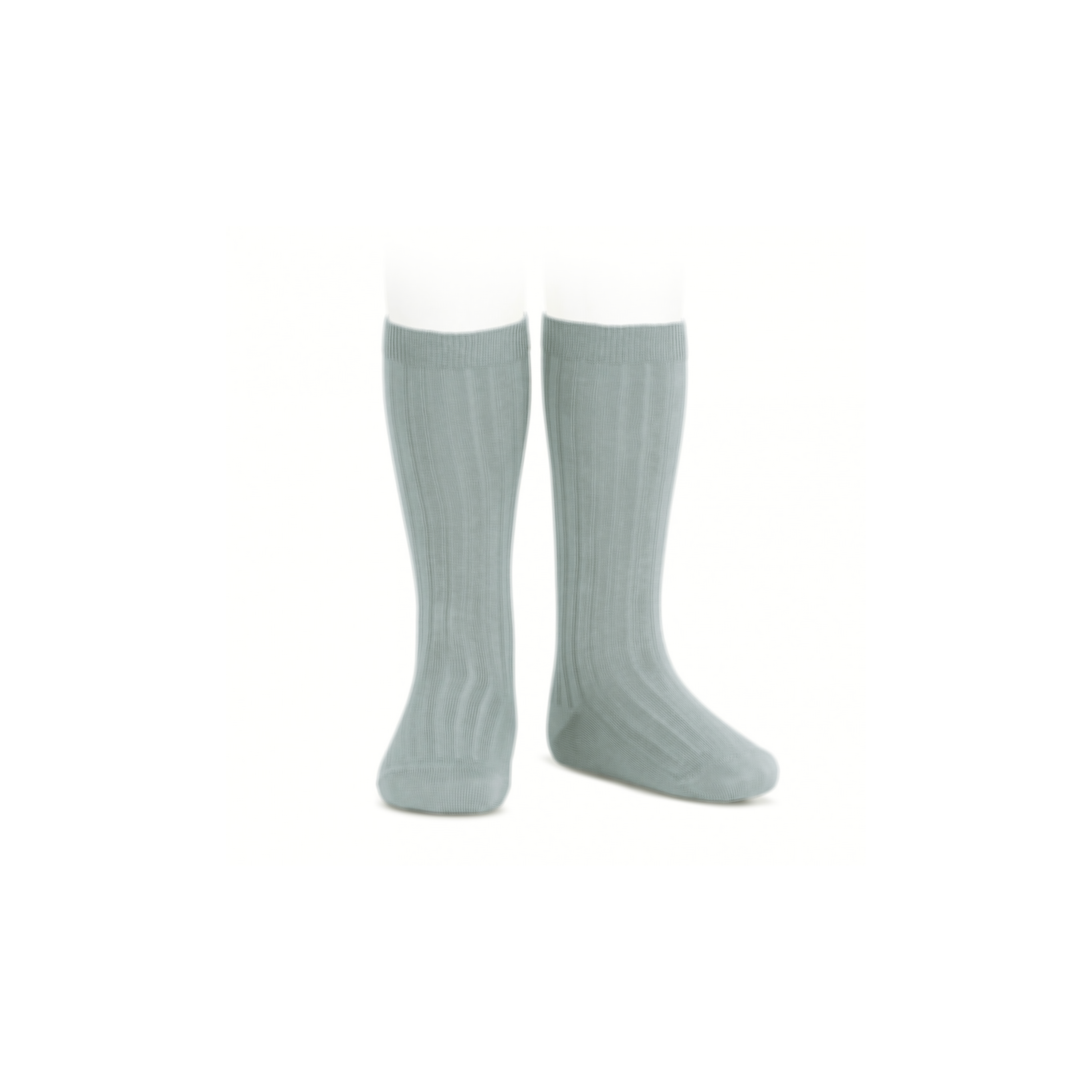 Condor Basic Rib Knee High Socks Dry Green